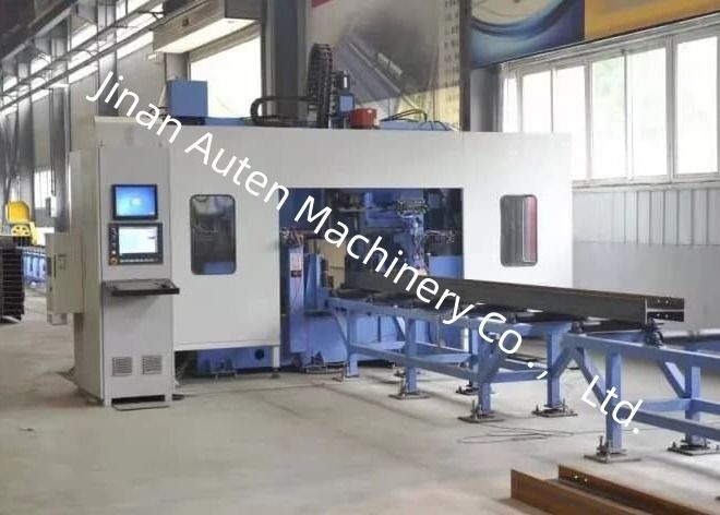 Width Range 150～1250mm CNC H Beam Drilling Marking And Tapping Machine ...