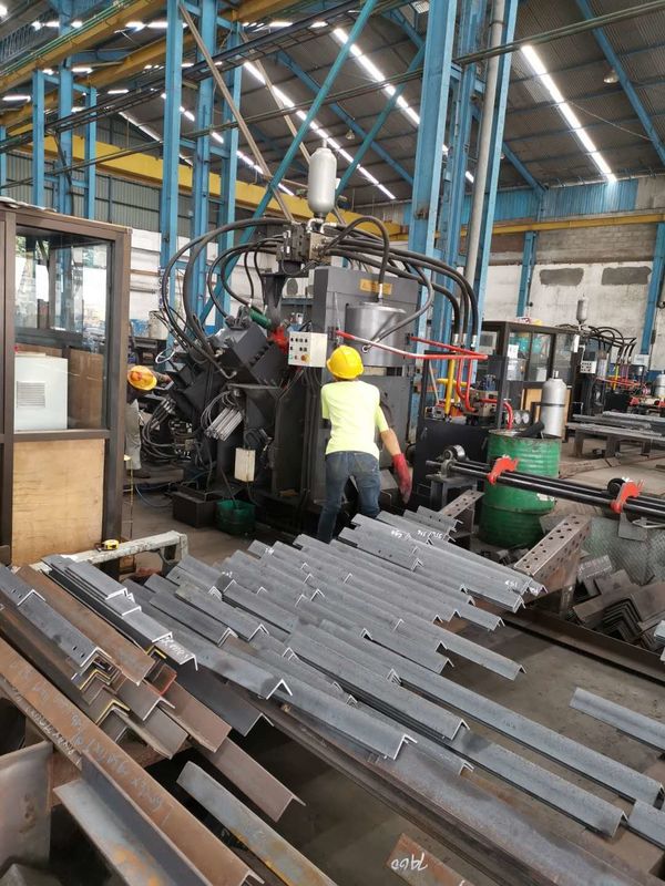 High Speed CNC Angle Punching Machine Line Punching Force 630 kN Angle ...