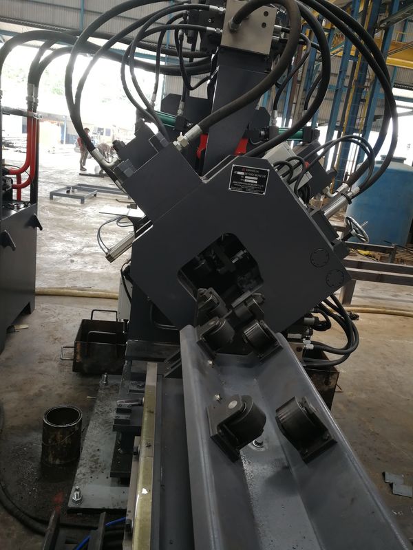 Gray Color CNC Angle Punching And Shearing Machine With Punching Force ...