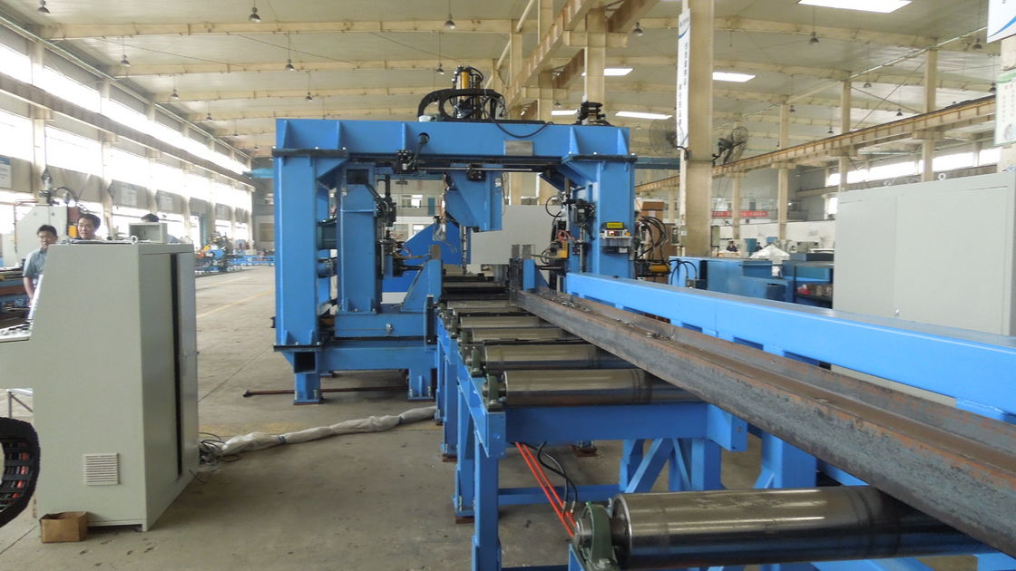 Multifunctional CNC H Beam Drilling and Band Sawing Machine Line Used ...